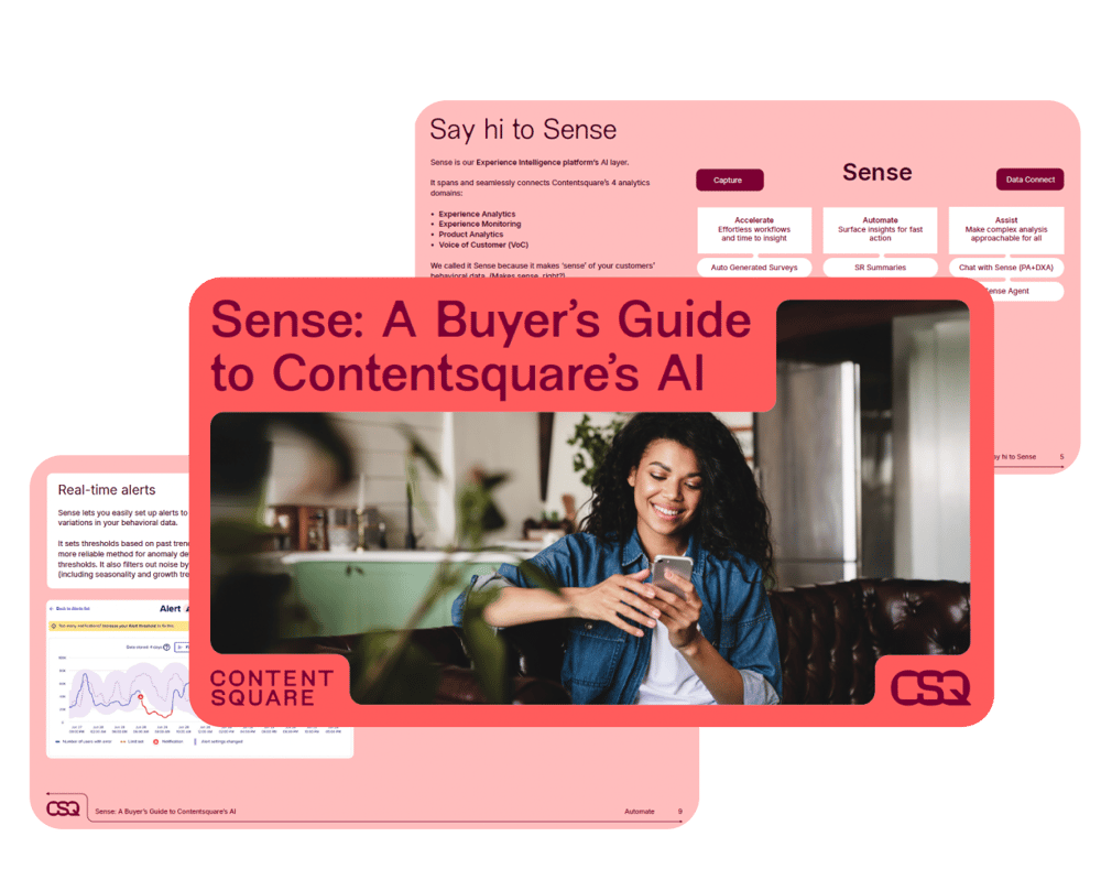 Sense: A Buyer’s Guide to Contentsquare’s AI-Powered Experience Analytics