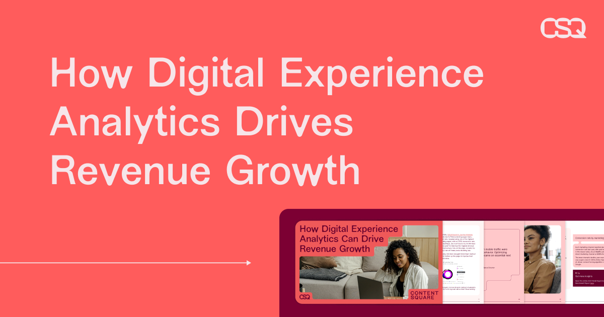 How digital experience analytics can drive revenue growth